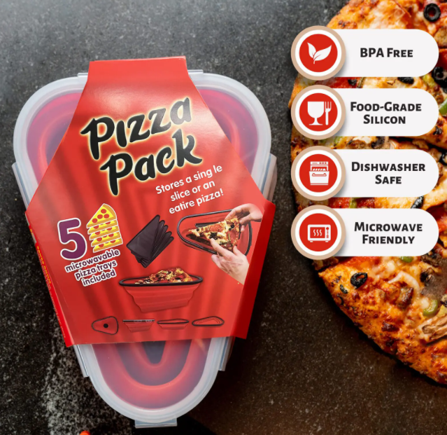 Pizza Pack – Collapsible Silisone Container For Pizza – Dropshipping ...