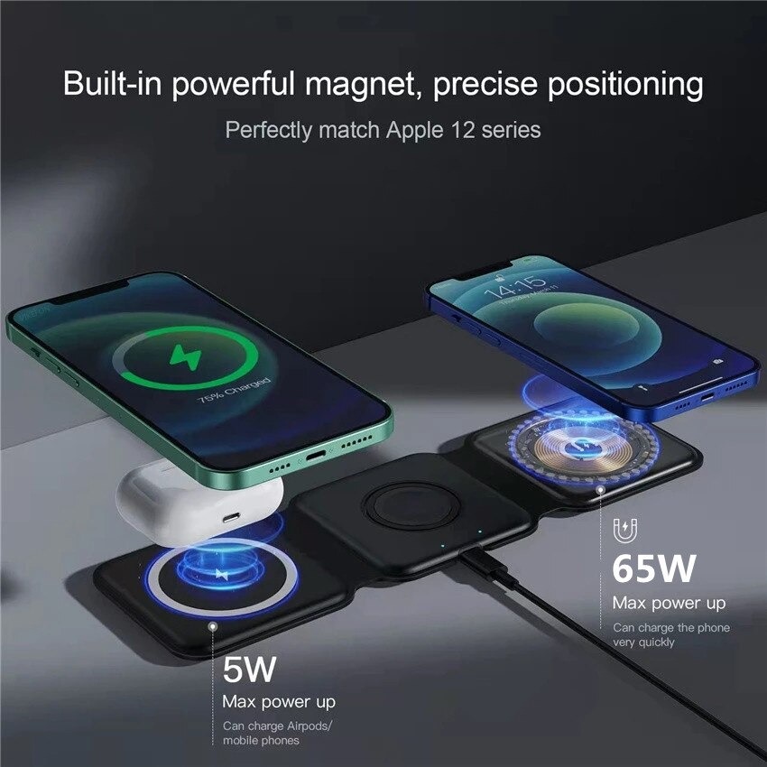 Magnetic 3 in 1 Wireless Charger – Dropshipping Winning Products