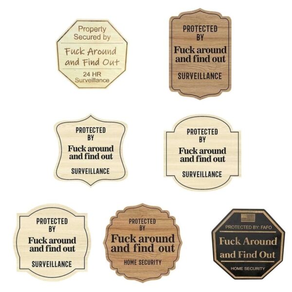 Funny security sign – Dropshipping Winning Products