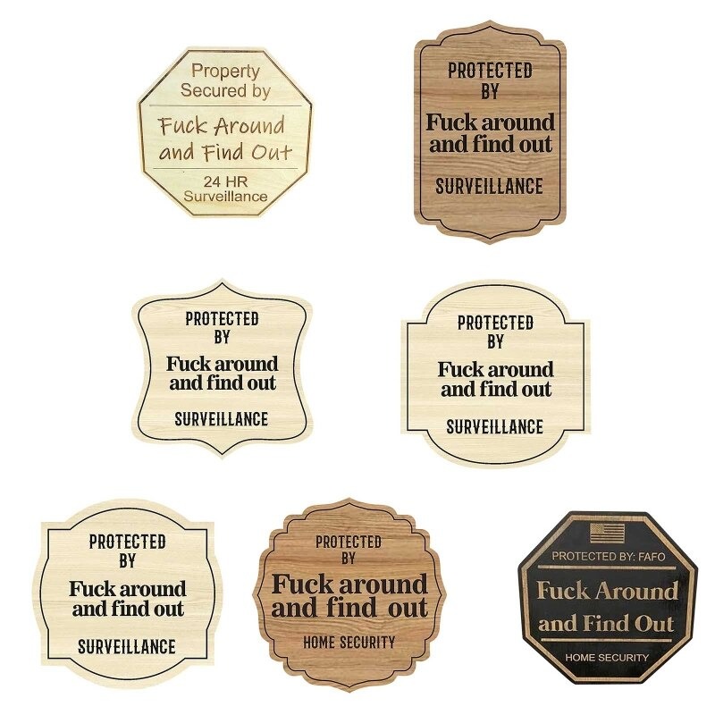 Funny security sign – Dropshipping Winning Products