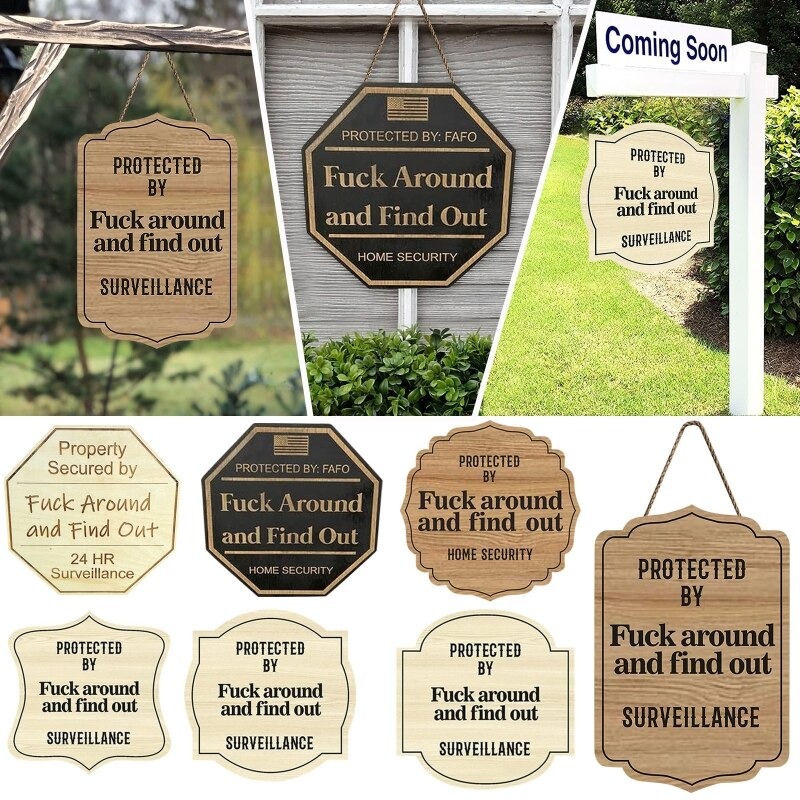 Funny security sign – Dropshipping Winning Products