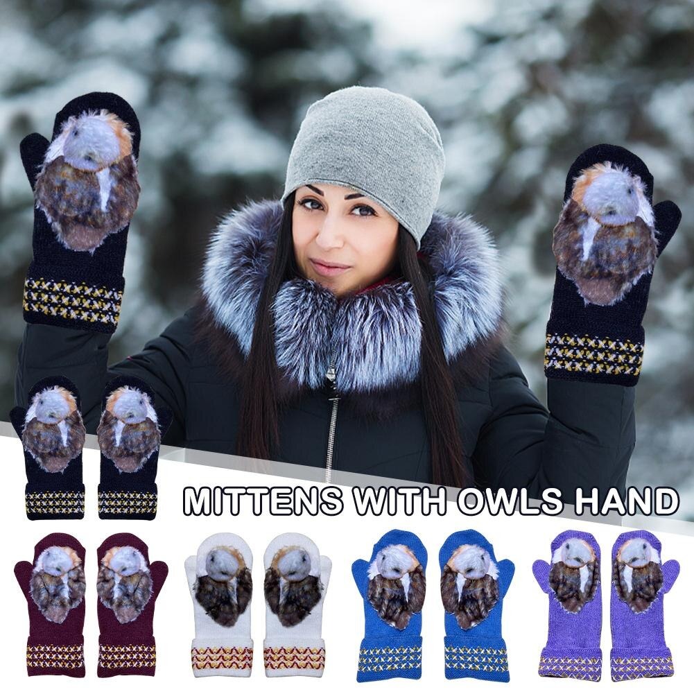 Hand Knitted Nordic Mittens With Owls – Dropshipping Winning Products