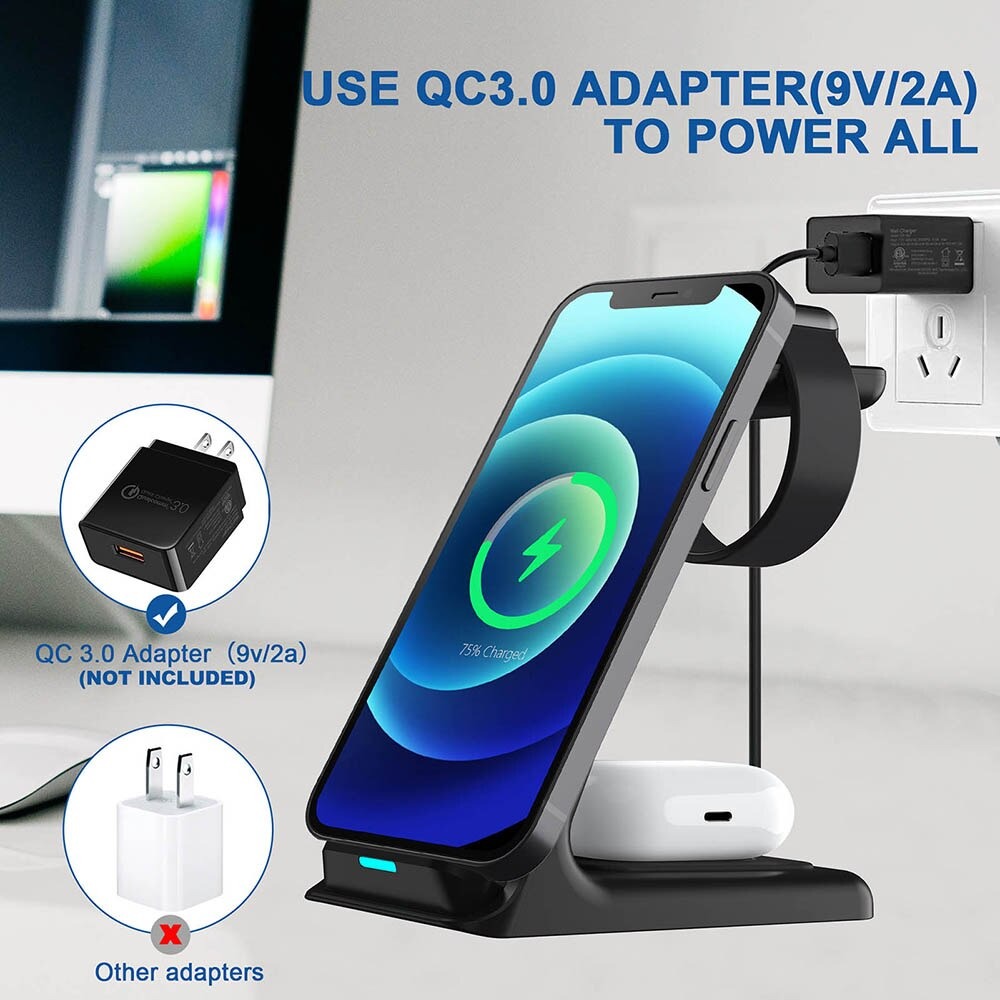 3 in 1 Wireless Charger Station – Dropshipping Winning Products