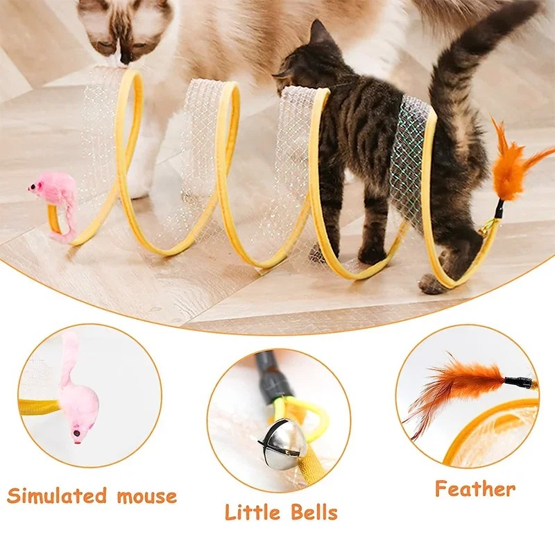 Self-play Cat Hunting Spiral Tunnel Toy – Dropshipping Winning Products